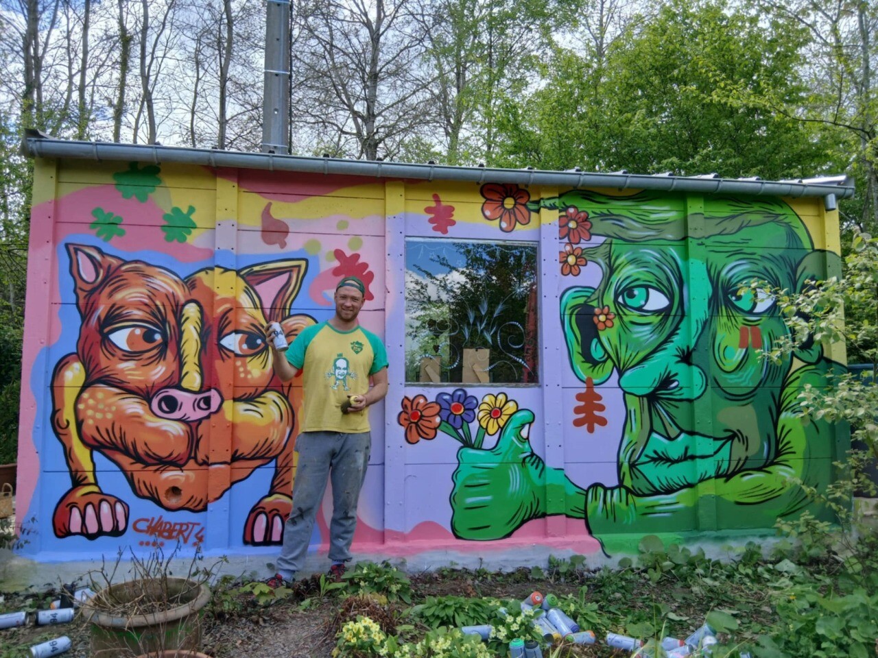 Découvrez la première fresque colorée de Chabert 4 ! - Streetart Paris
