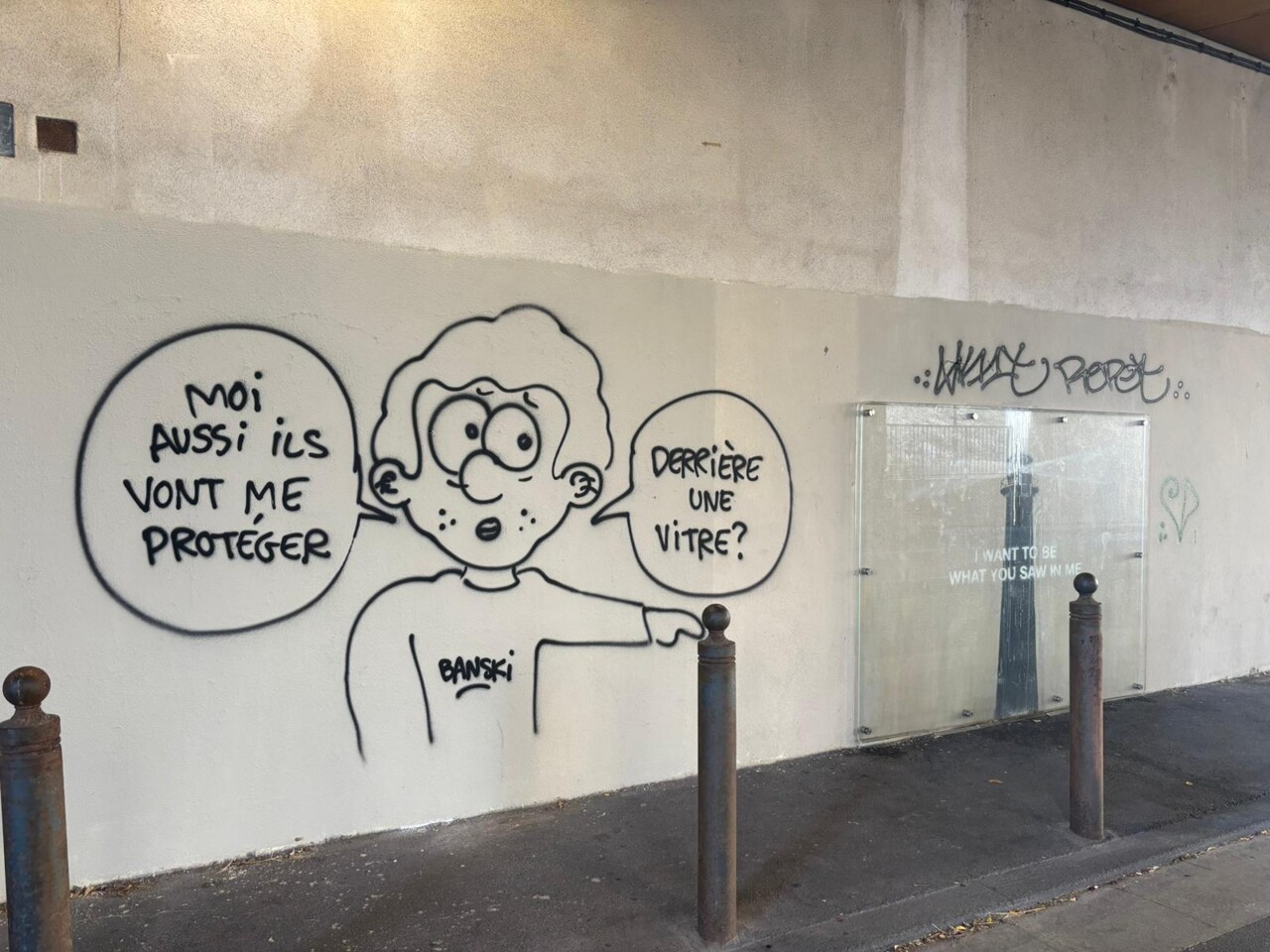 Marseille : Le tag humoristique "Banski" déjà effacé ! - Streetart Paris