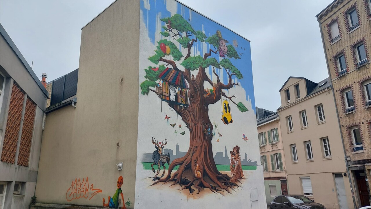 Découvrez la fresque qui transforme Saint-Vincent ! - Streetart Paris